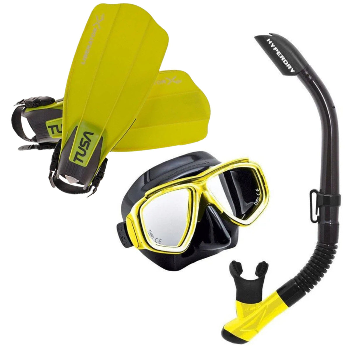 Tusa Splendive and Liberator X-Ten Fins Snorkel Set – Mikes Dive Store