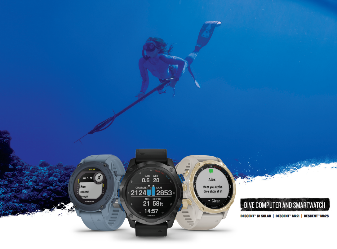 Garmin Dive Computers Comparison – Mikes Dive Store