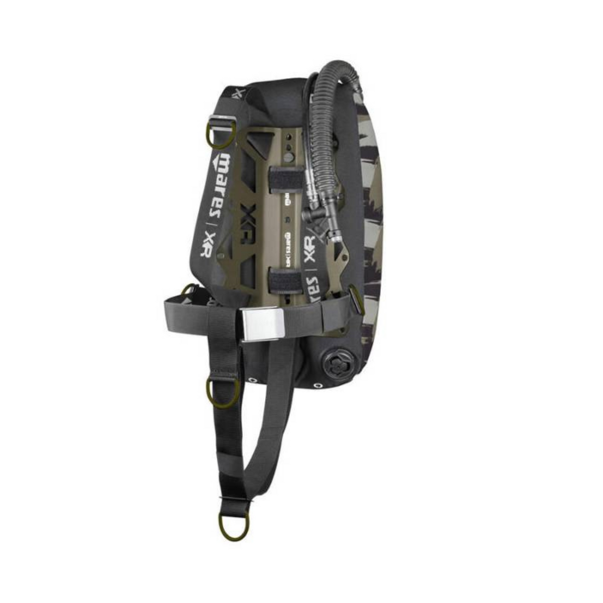 Mares XR Tactical Green Single Backmount Set | Mike's Dive Store ...