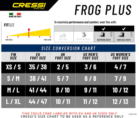 Cressi Frog Plus Fins | Mike's Dive Store – Mikes Dive Store
