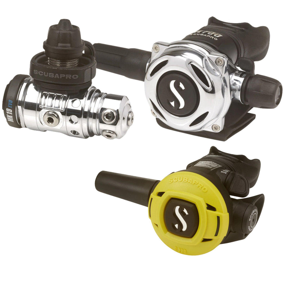 Scubapro MK19 EVO/A700 Regulator Set with S270 Octopus – Mikes Dive Store