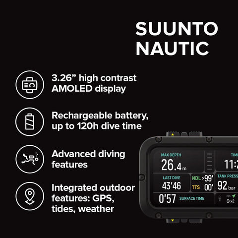 Suunto Nautic Dive Computer – Mikes Dive Store