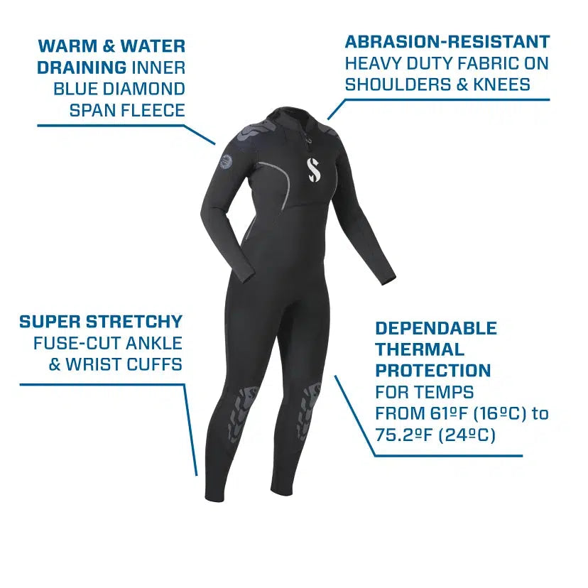 Scubapro Everflex Yulex 3/2 Women's Wetsuit | Mike's Dive Store – Mikes ...
