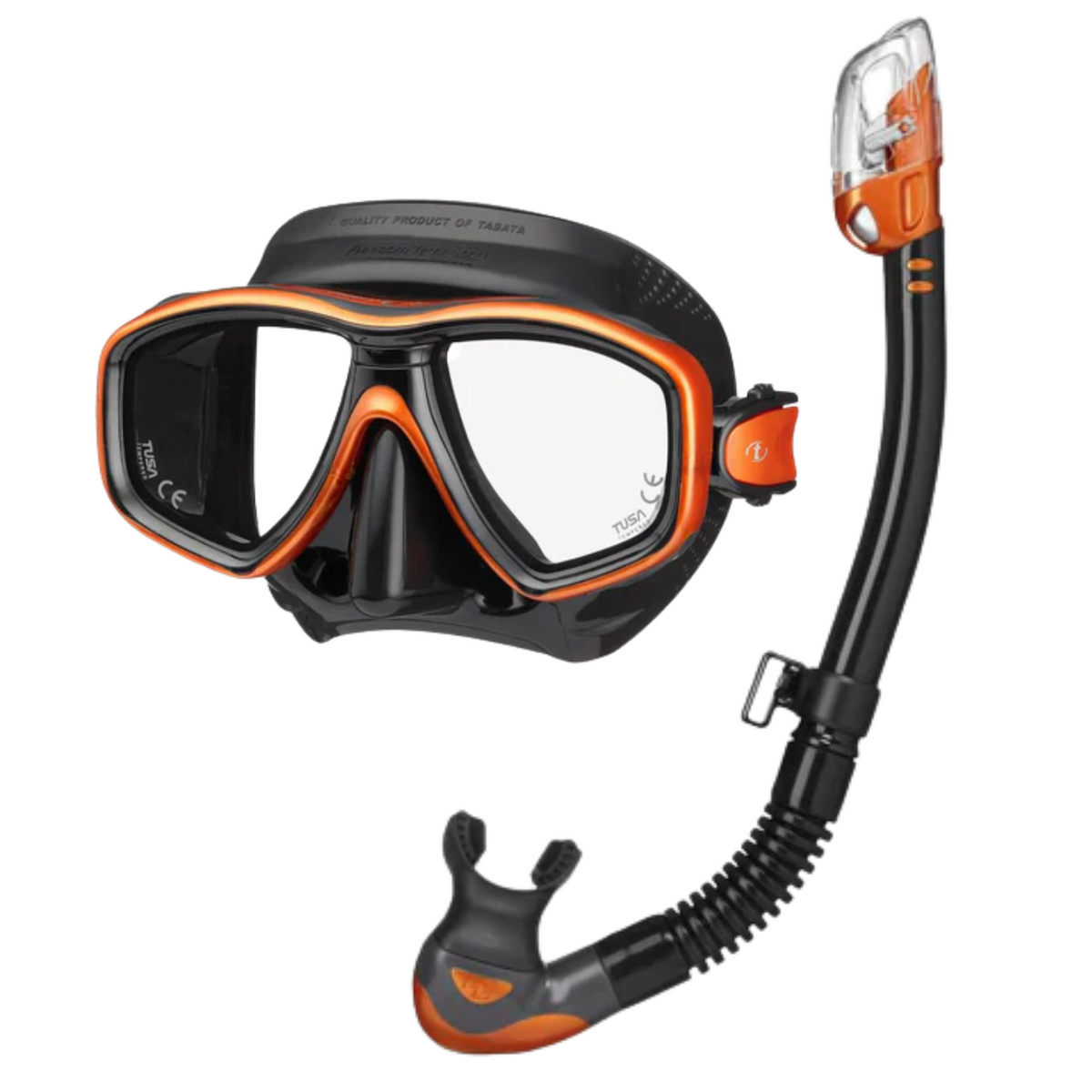 TUSA Freedom Ceos Mask & Snorkel Set – Black Series – Mikes Dive Store