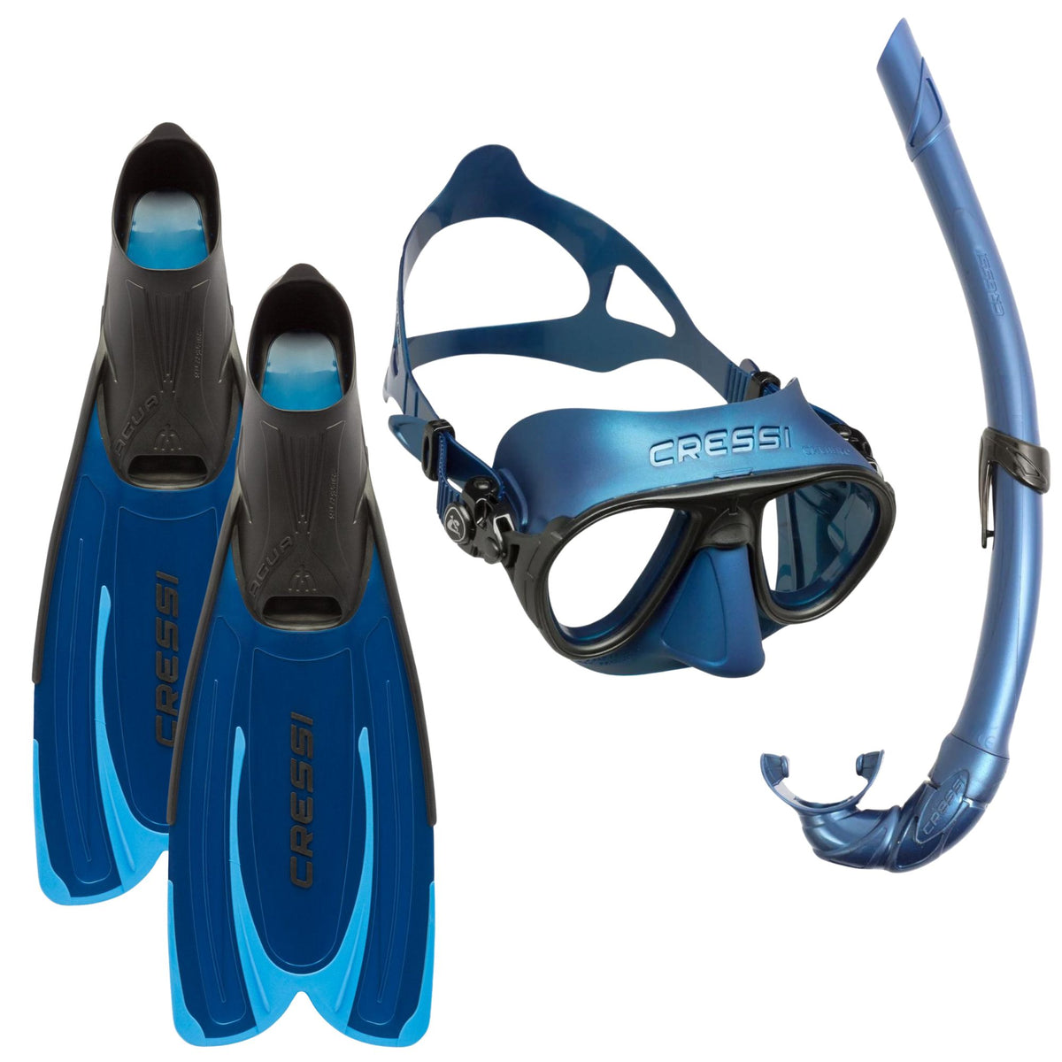Cressi Agua Snorkel & Fin Set – Mikes Dive Store