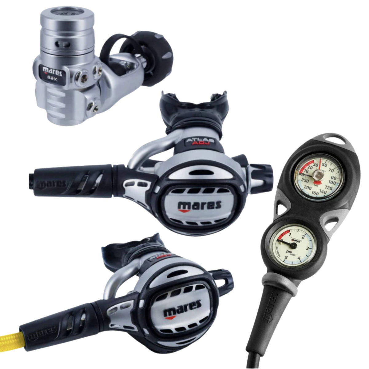 Mares Atlas ADJ and Mission 2 Console Package – Mikes Dive Store