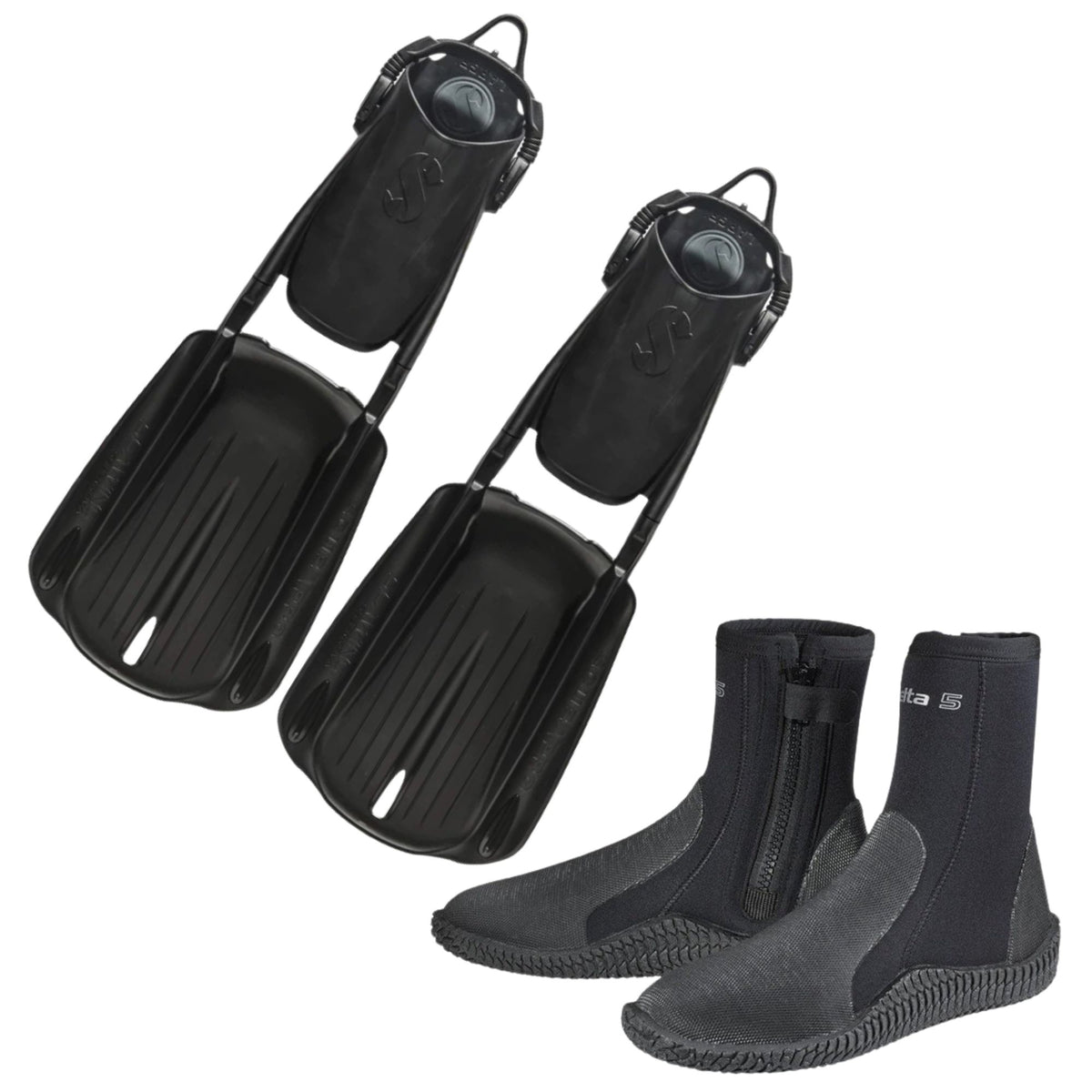 Scubapro Seawing Supernova Fins + Delta Diving Boots Package – Mikes Dive Store