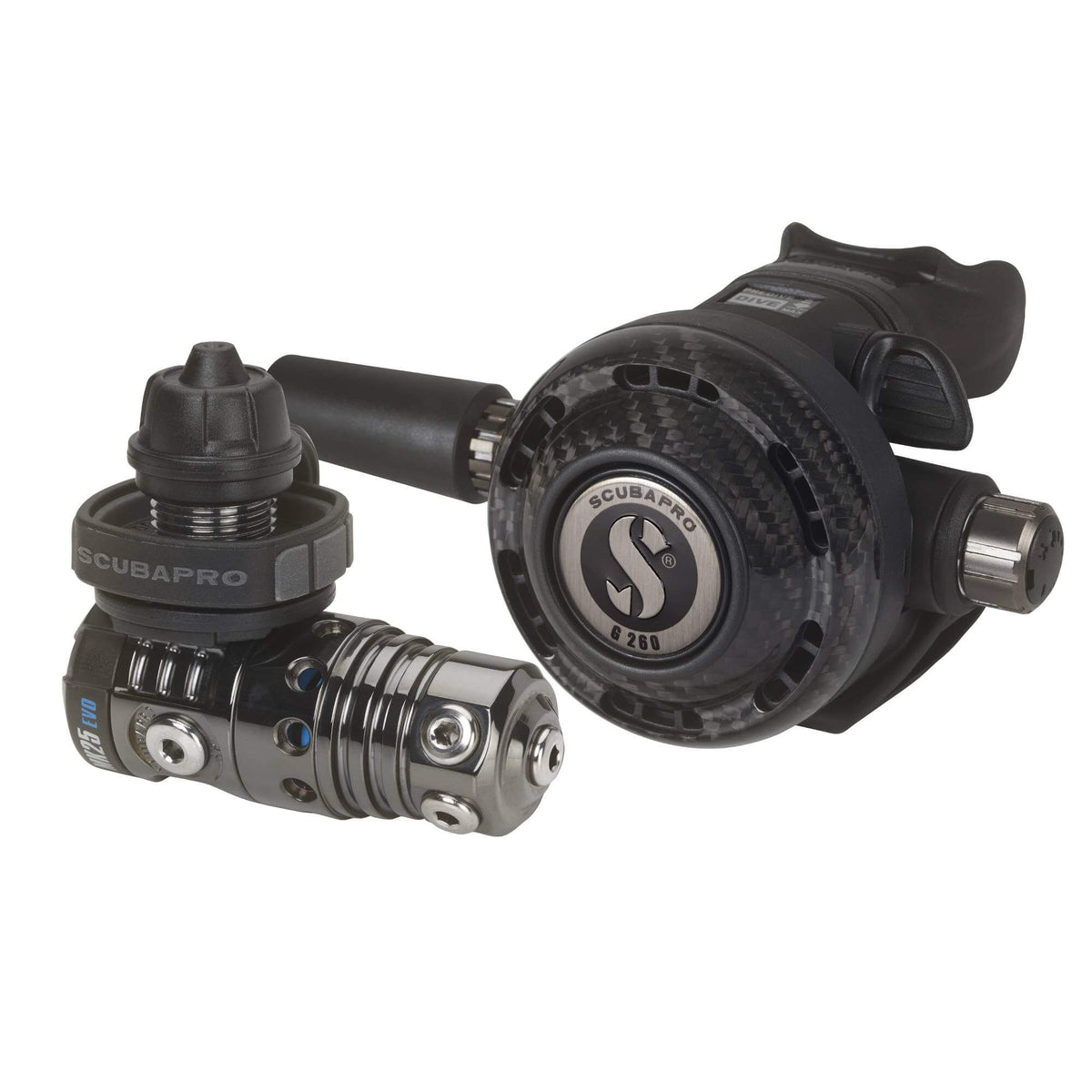 Scubapro MK25 EVO Black Tech & G260 Carbon Black Tech | Mike's Dive ...